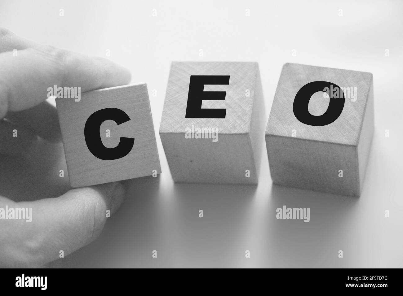 CEO written on a wooden cubes. Letters stands for Chief Executive ...