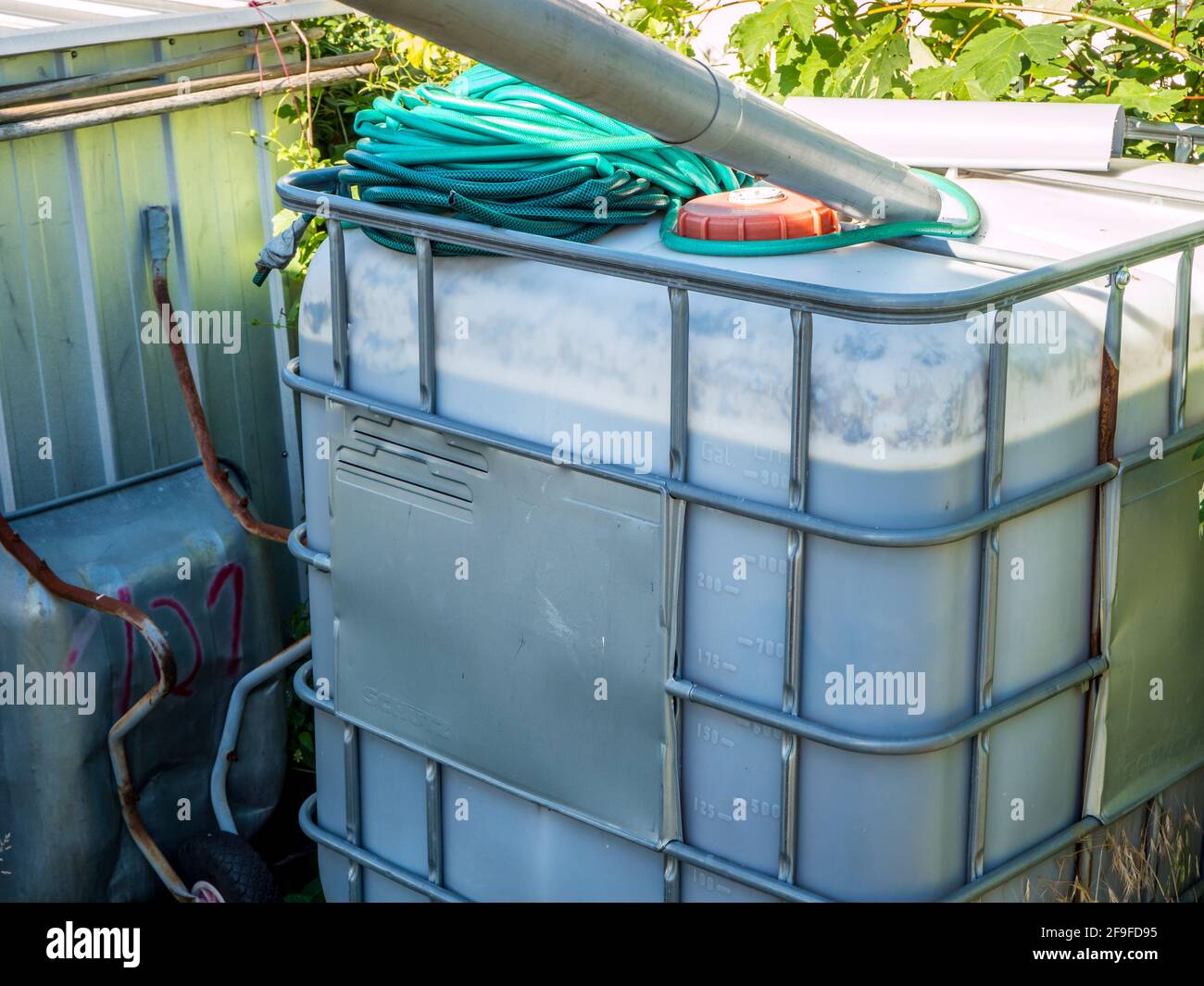 Water container for the temporary water supply construction site Stock ...