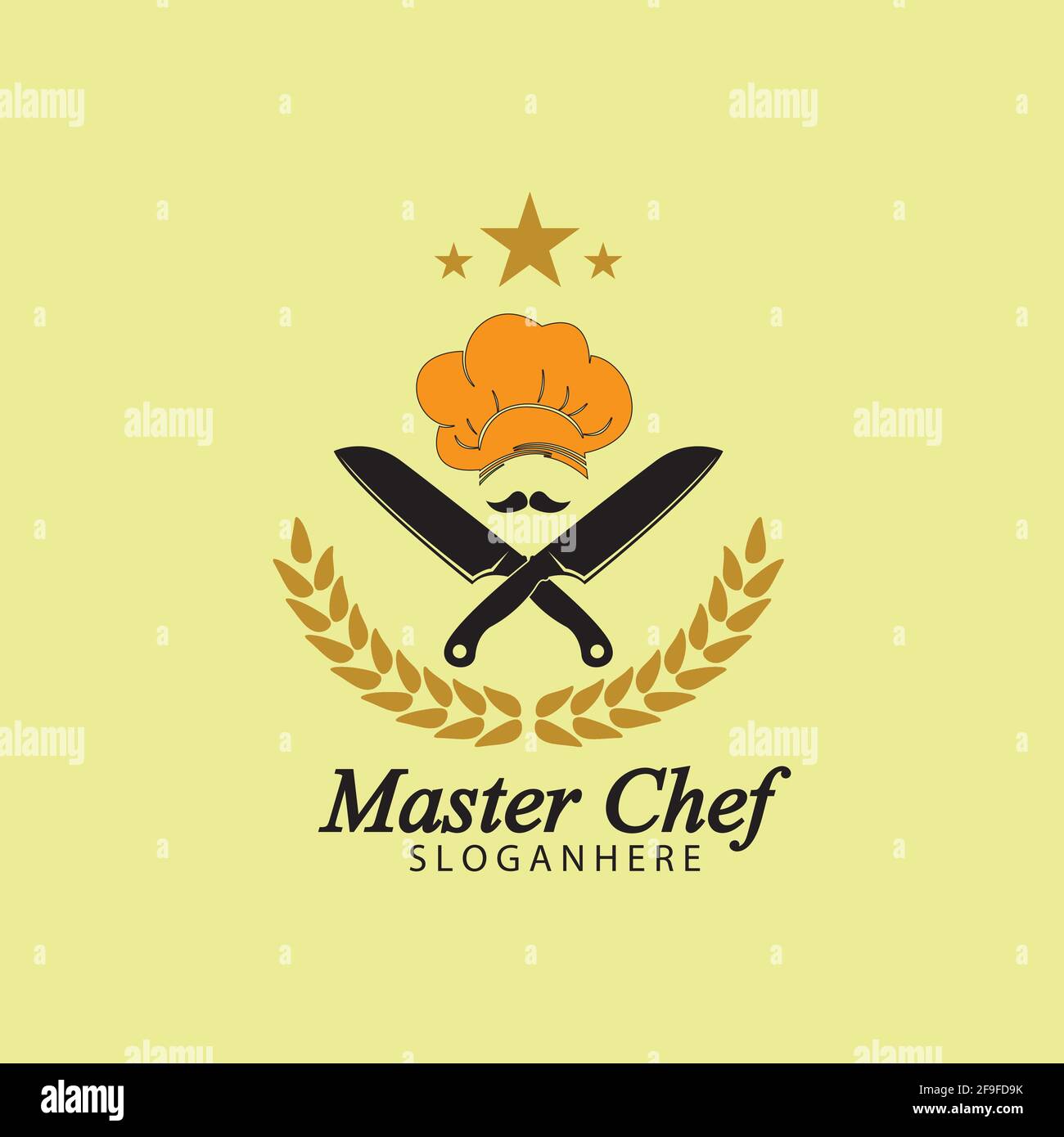 Master Chef Logo Design Vector Illustration Stock Vector Image & Art ...