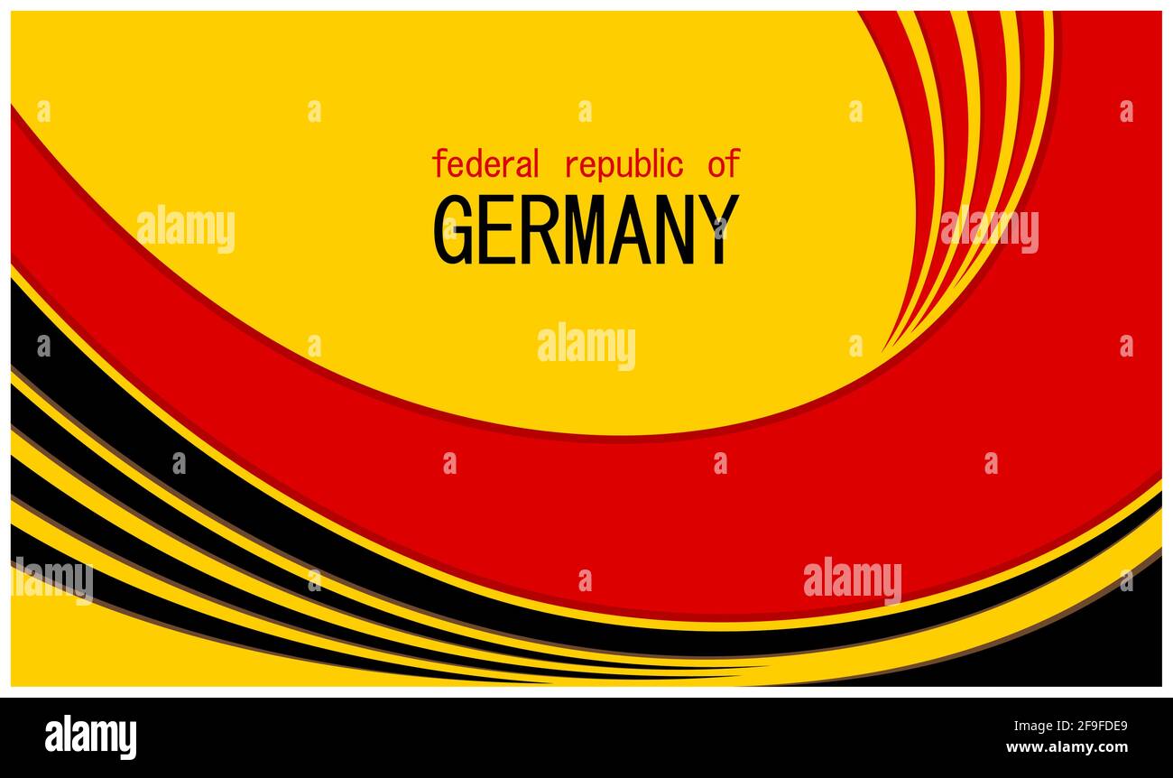 Fedral Republic of Germany. Modern patriotic design with national ...