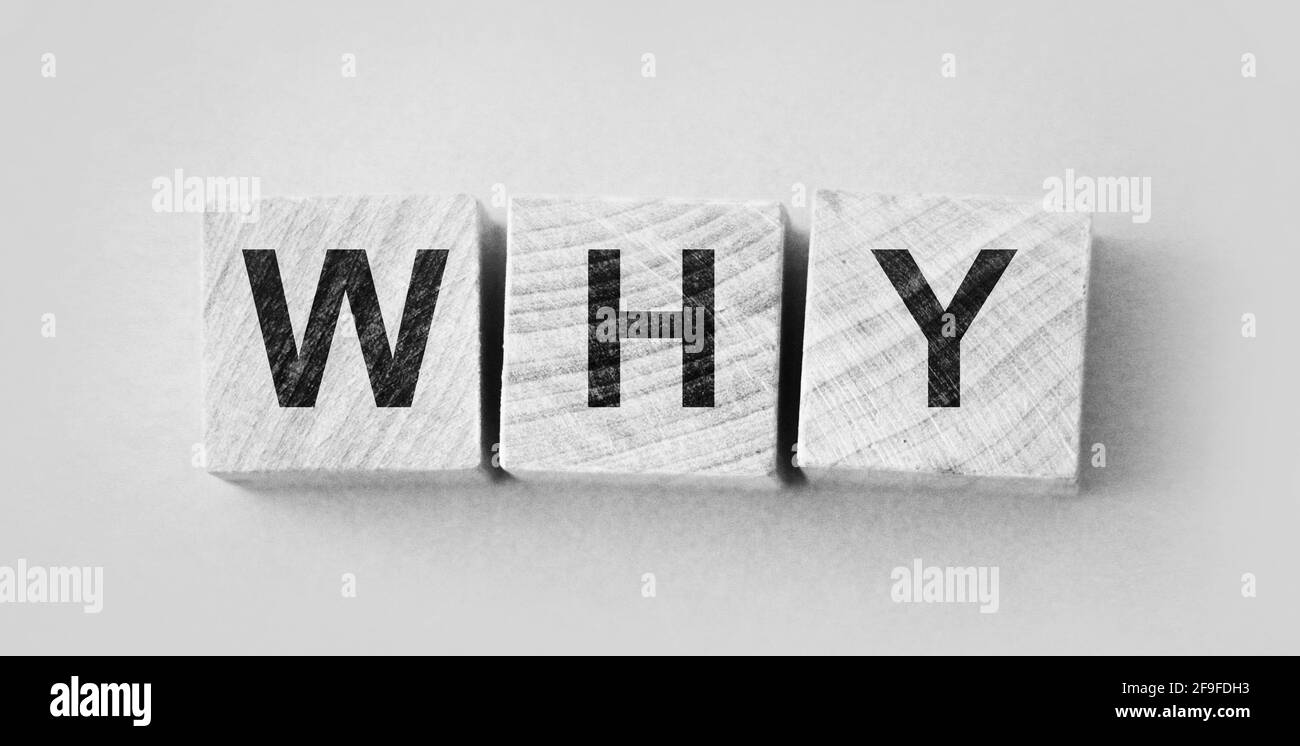 WHY cube blocks arranged on yellow background. Cause and consiquence ...