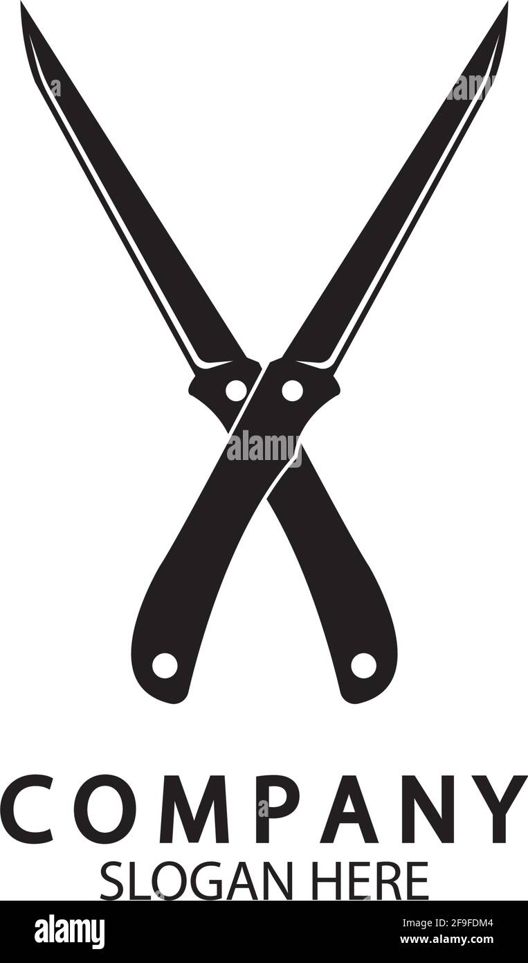 The crossed knives icon. Knife and chef, kitchen symbol. Flat ...