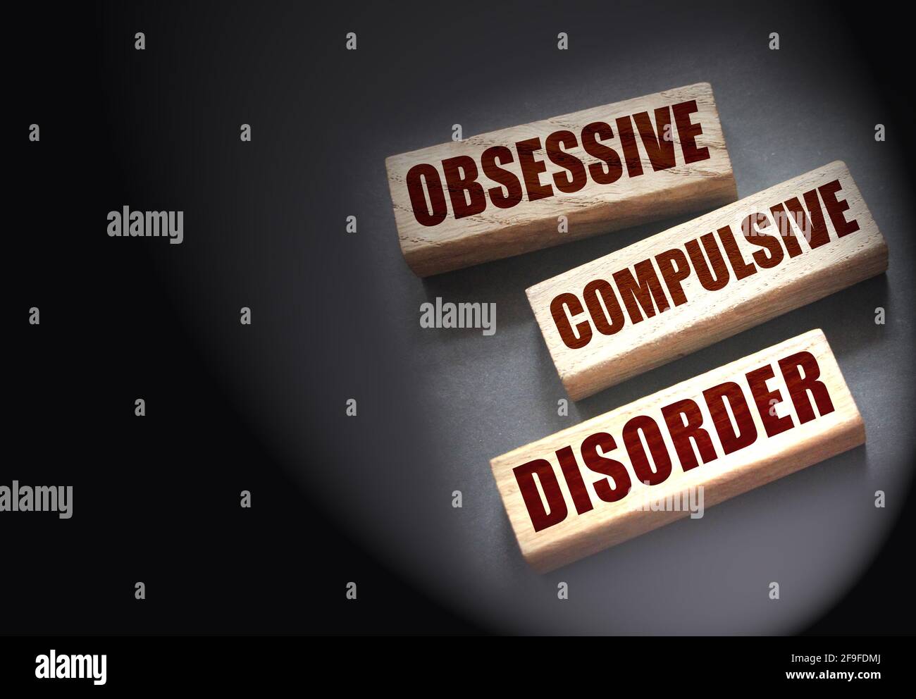 Obsessive Compulsive Disorder words on wooden blocks. Psychiatry ...