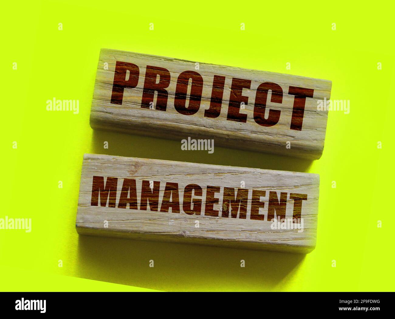 Wooden Blocks with the text: Project Management. Business projects ...