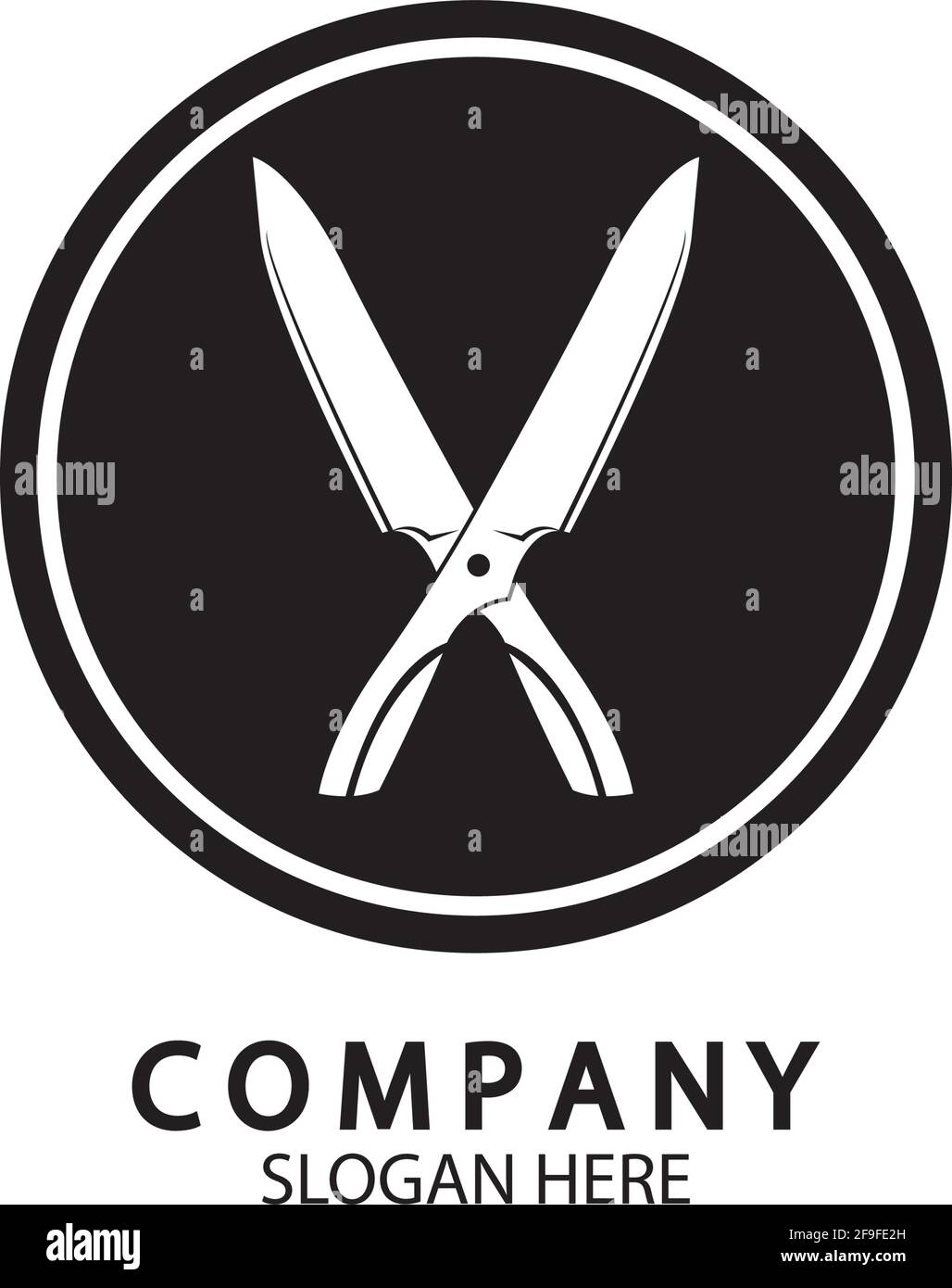 The crossed knives icon. Knife and chef, kitchen symbol. Flat ...
