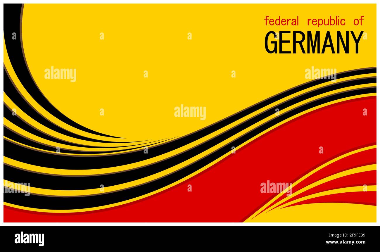 Fedral Republic of Germany. Modern patriotic design with national ...