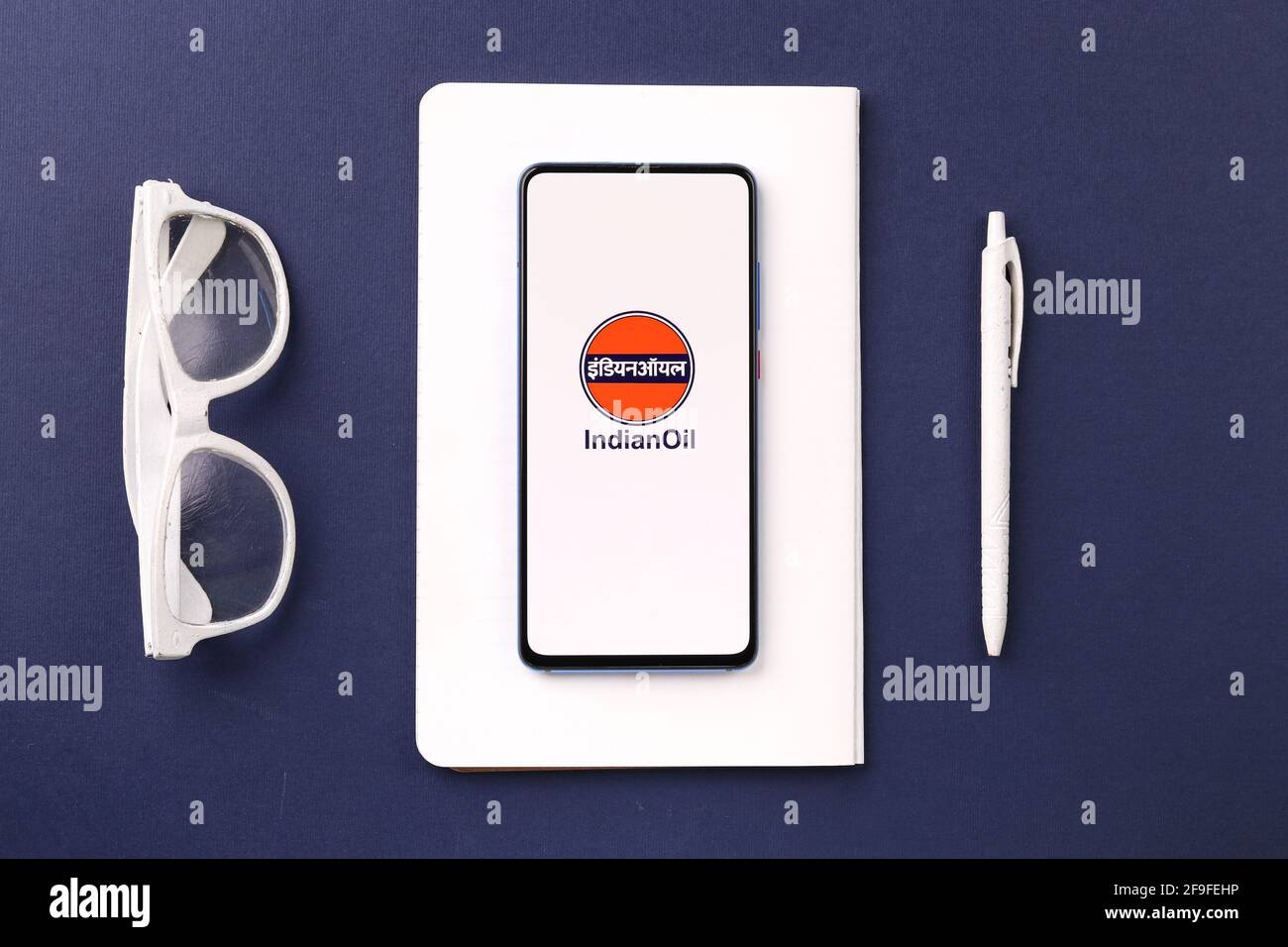 Assam, india - April 19, 2021 : Indian Oil Corporation logo on phone ...