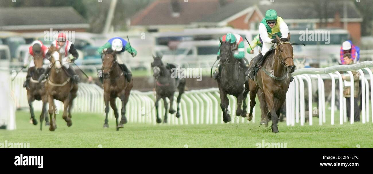 GRAND NATIONAL AT AINTREE RUBY WALSH ON HEDGEHUNTER AFTER THE LAST ON ...