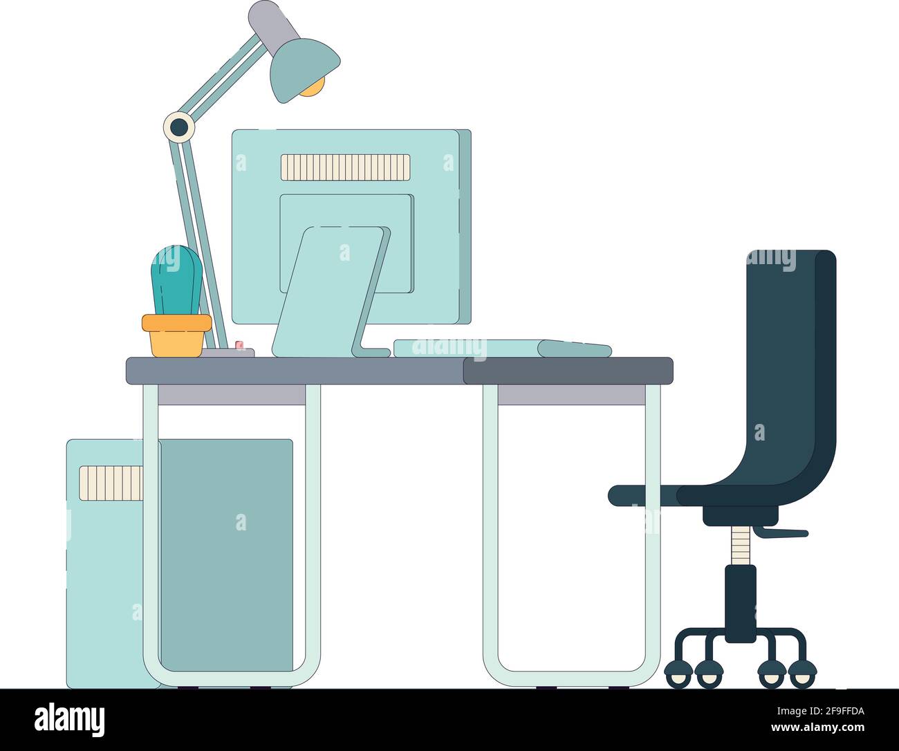 Workplace illustration hi-res stock photography and images - Alamy