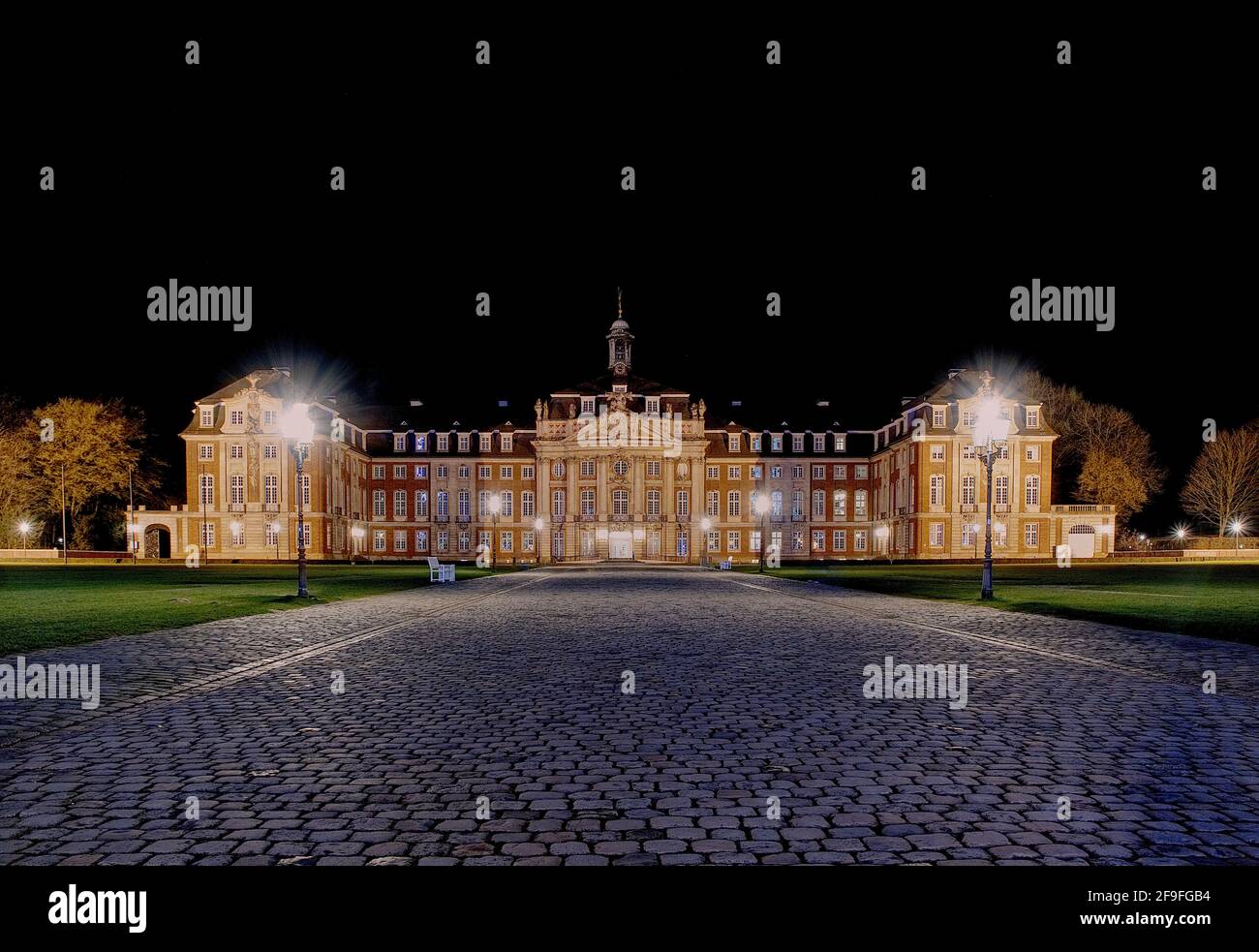 The famous castle in Muenster, Germany Stock Photo - Alamy