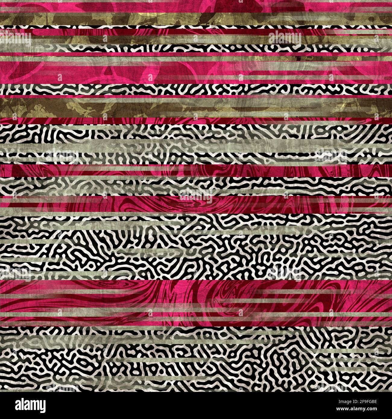 Seamless animal inspired ethnic stripe line design Stock Photo - Alamy