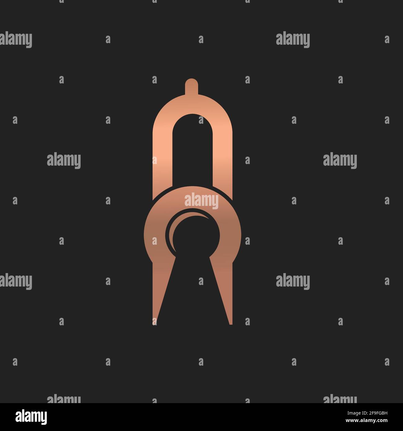 Key hole Illustration logo. abstract key hole logo concept vector Stock ...