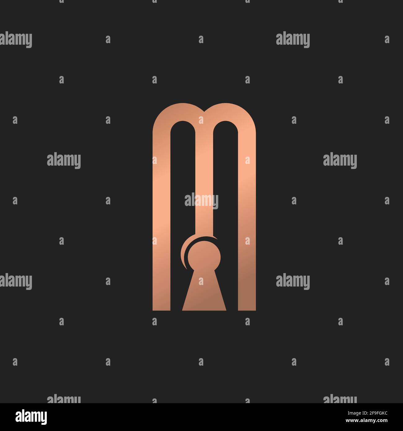 Key hole Illustration logo. abstract key hole logo concept vector Stock ...