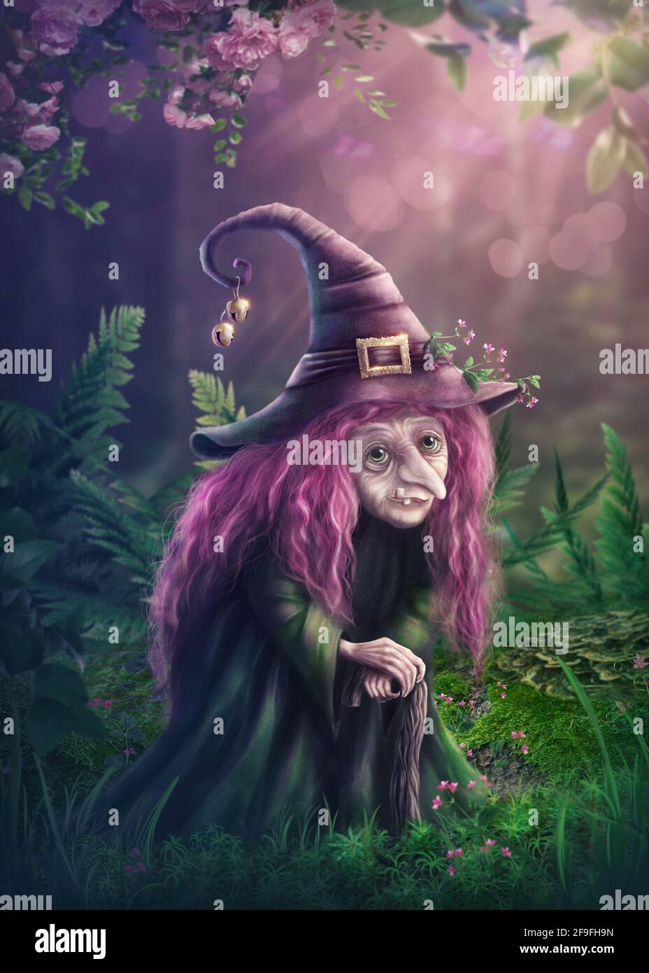 Cute witch hi-res stock photography and images - Alamy