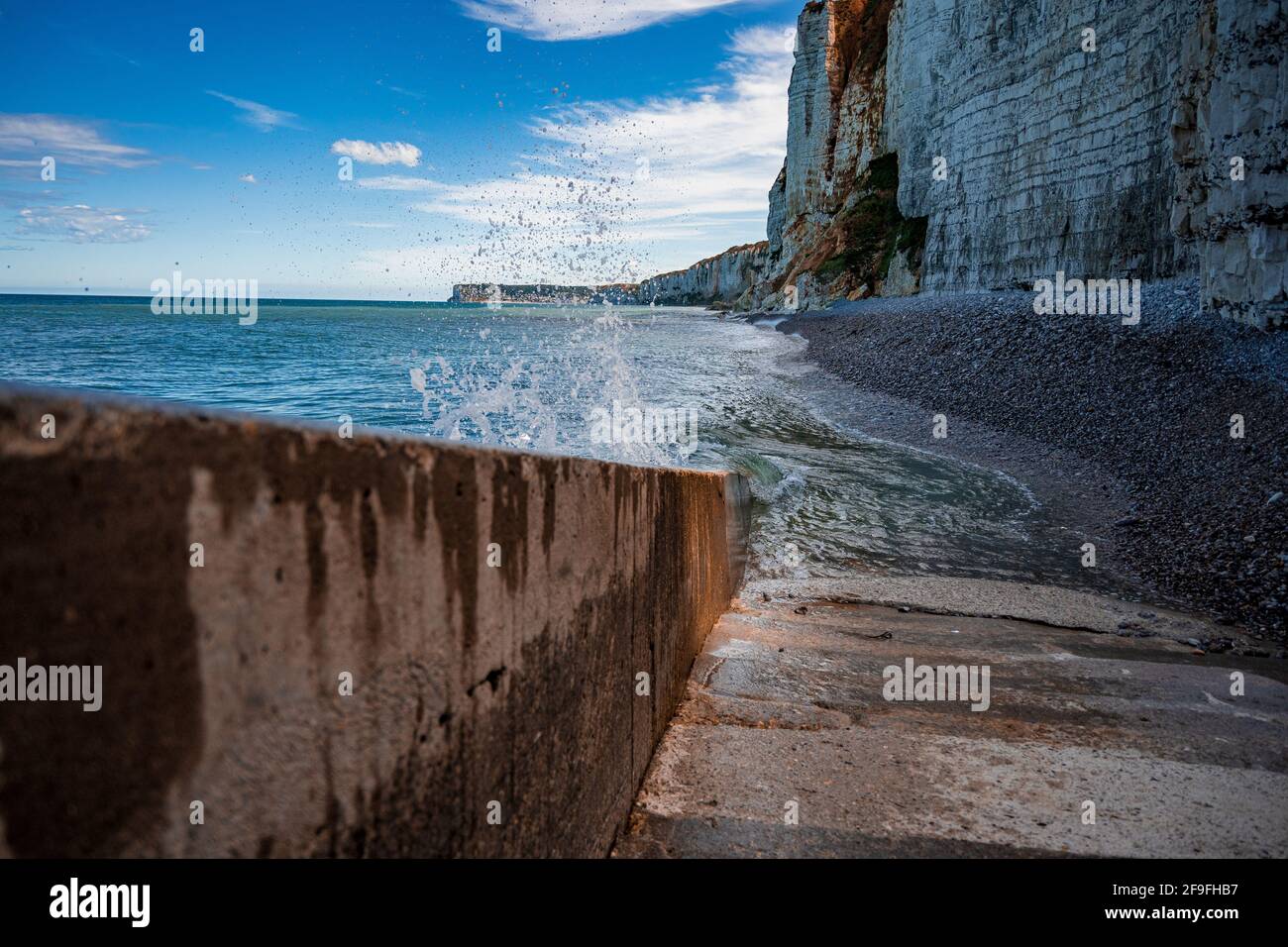The English Channel from Etretat, Normandy, France Stock Photo - Alamy