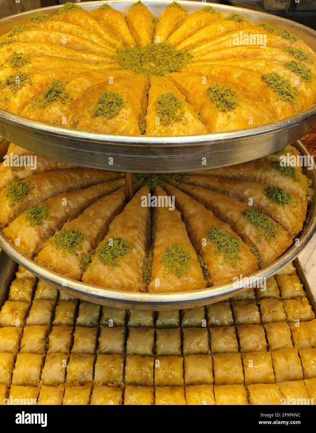 Variety of baklava that is traditional turkish dessert especially for ...