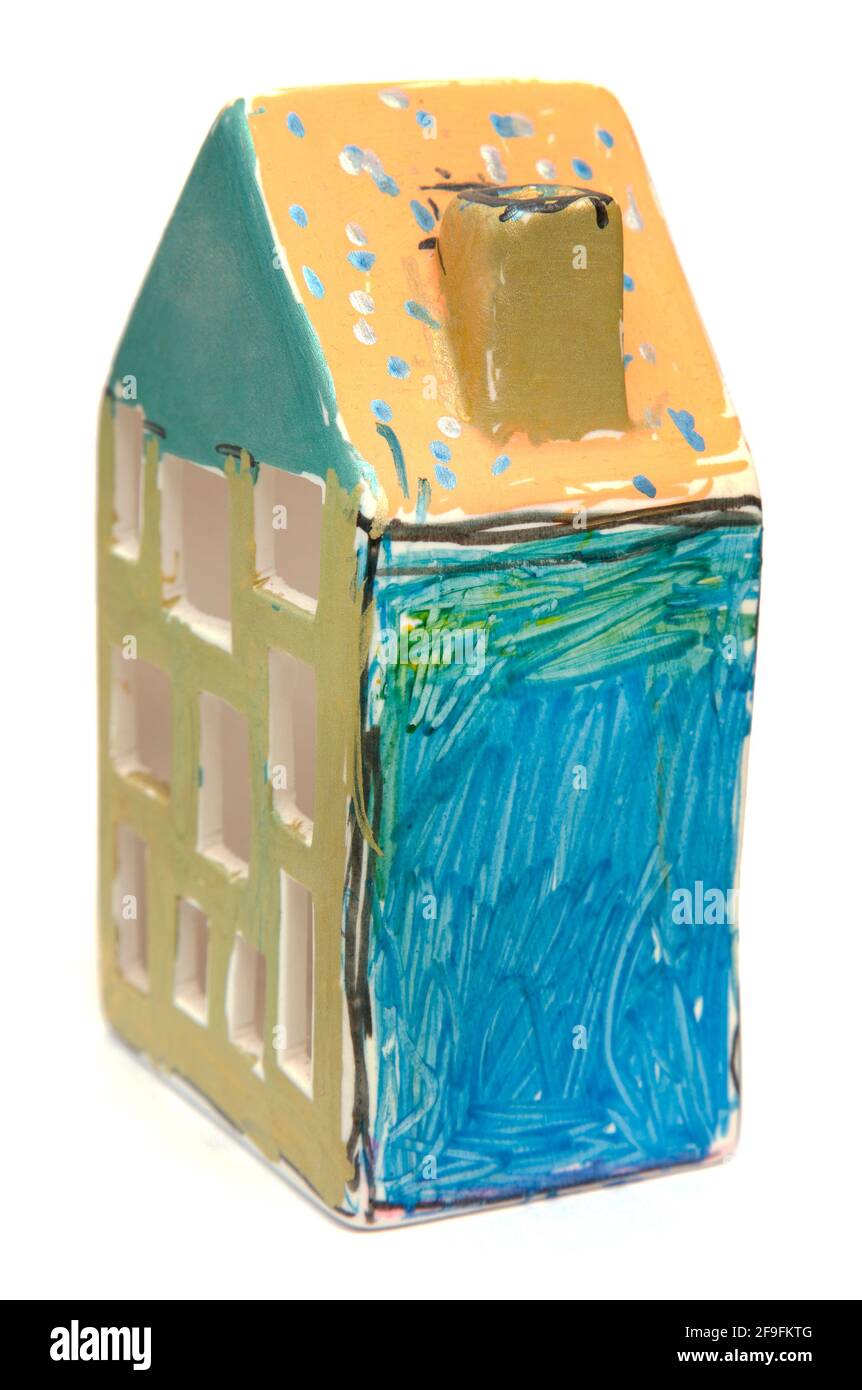 Toy house over white background Stock Photo - Alamy