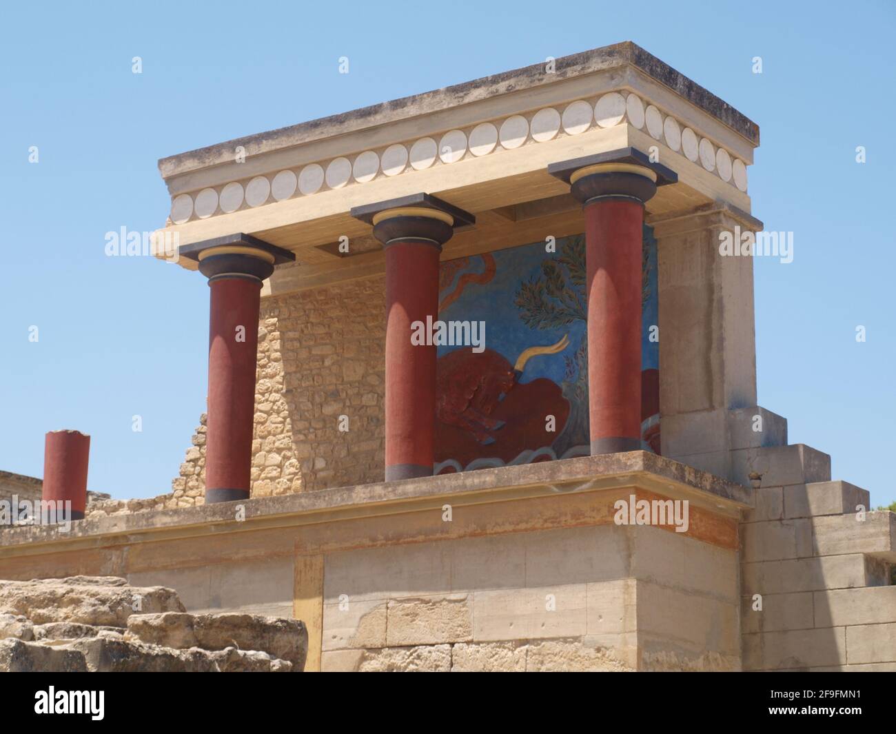 Palace Knossos, Crete, Greece Stock Photo - Alamy