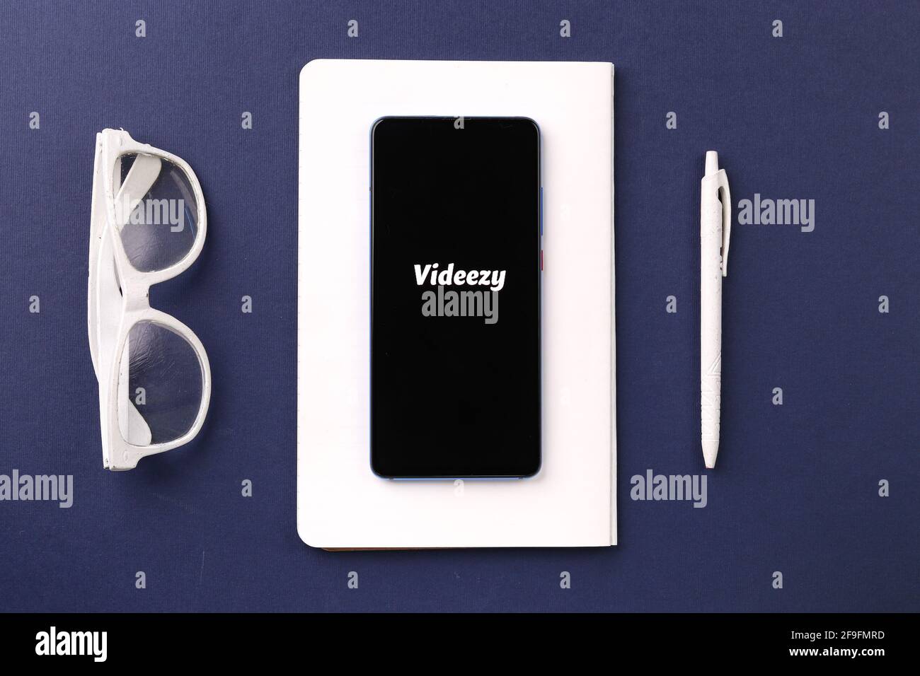 Assam, india - April 19, 2021 : Videezy logo on phone screen stock ...