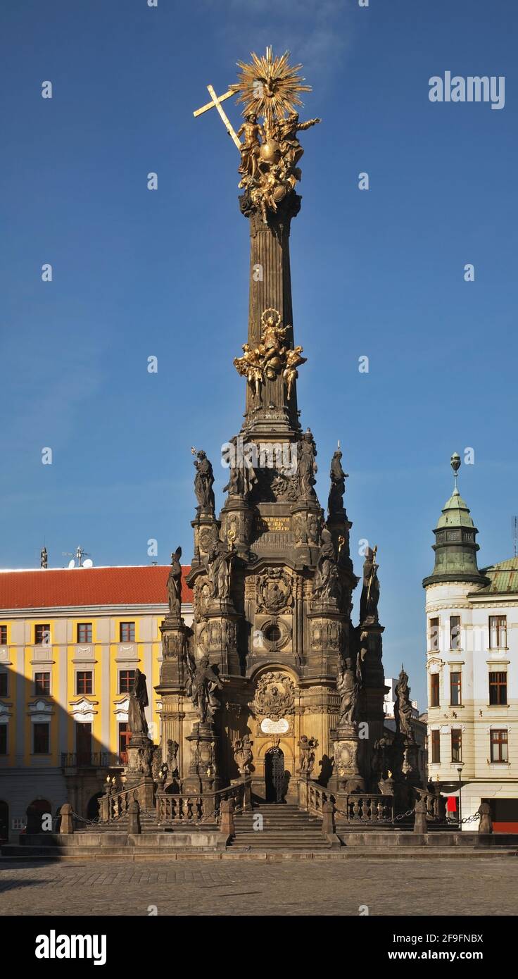 Olomouc column of the holy trinity czech republic hi-res stock ...