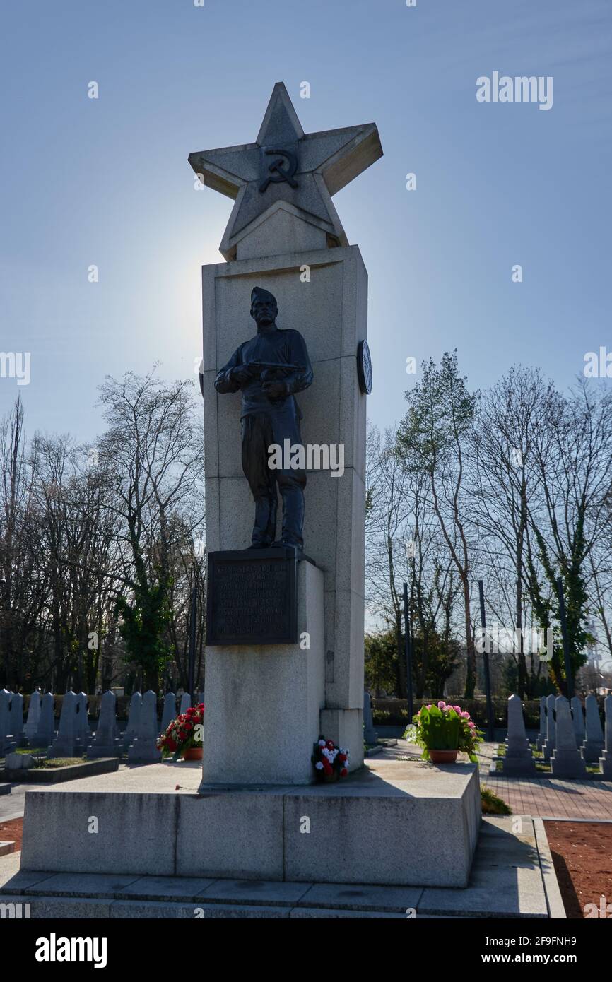 Prague, Czech Republic - March 30, 2021 - Prague War Cemetery 1939 ...