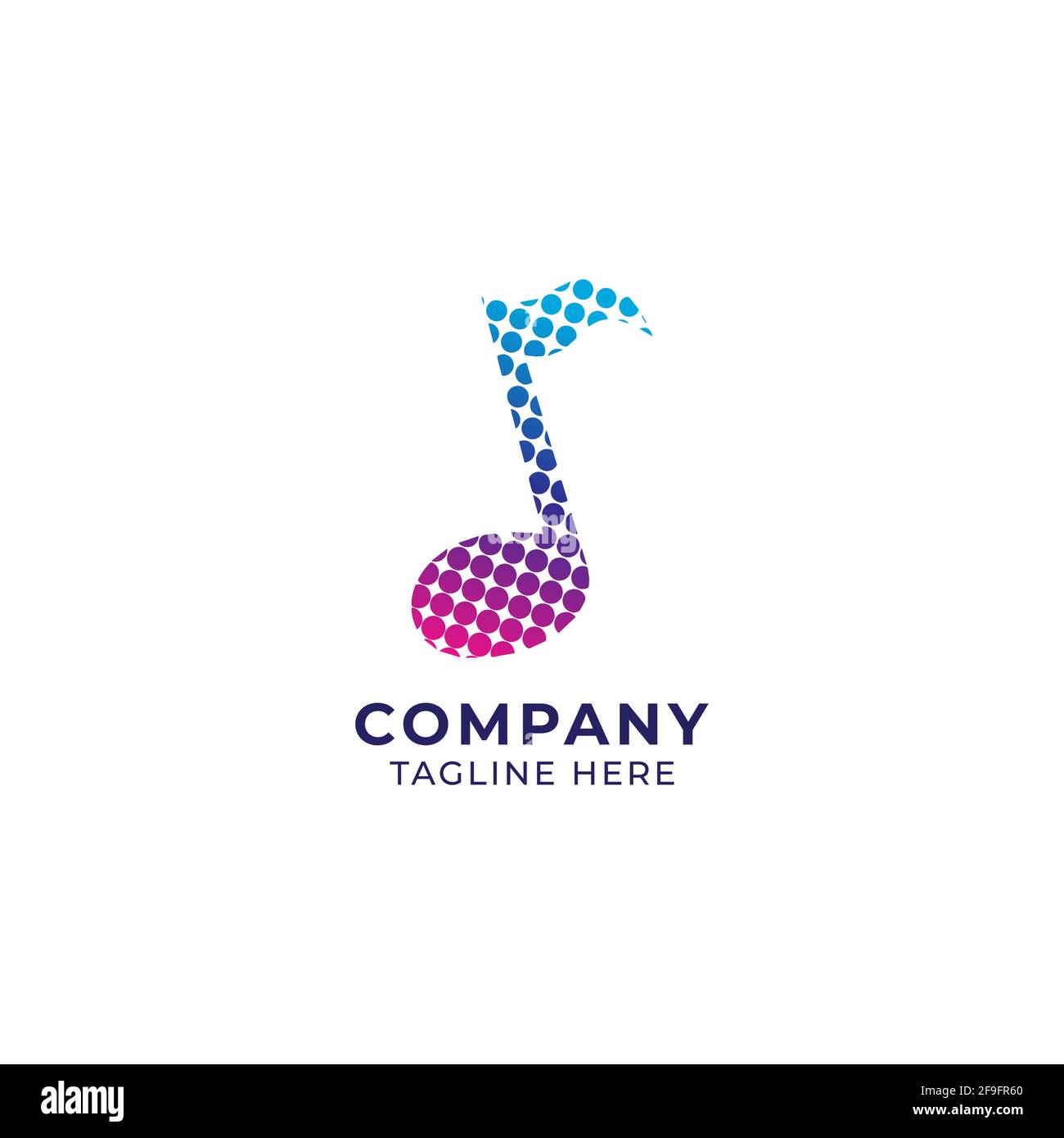 Colorful musical note in Stock Vector Images - Alamy
