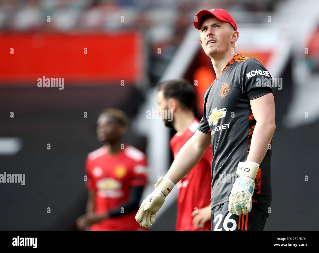 Manchester United goalkeeper Dean Henderson during the Premier League ...