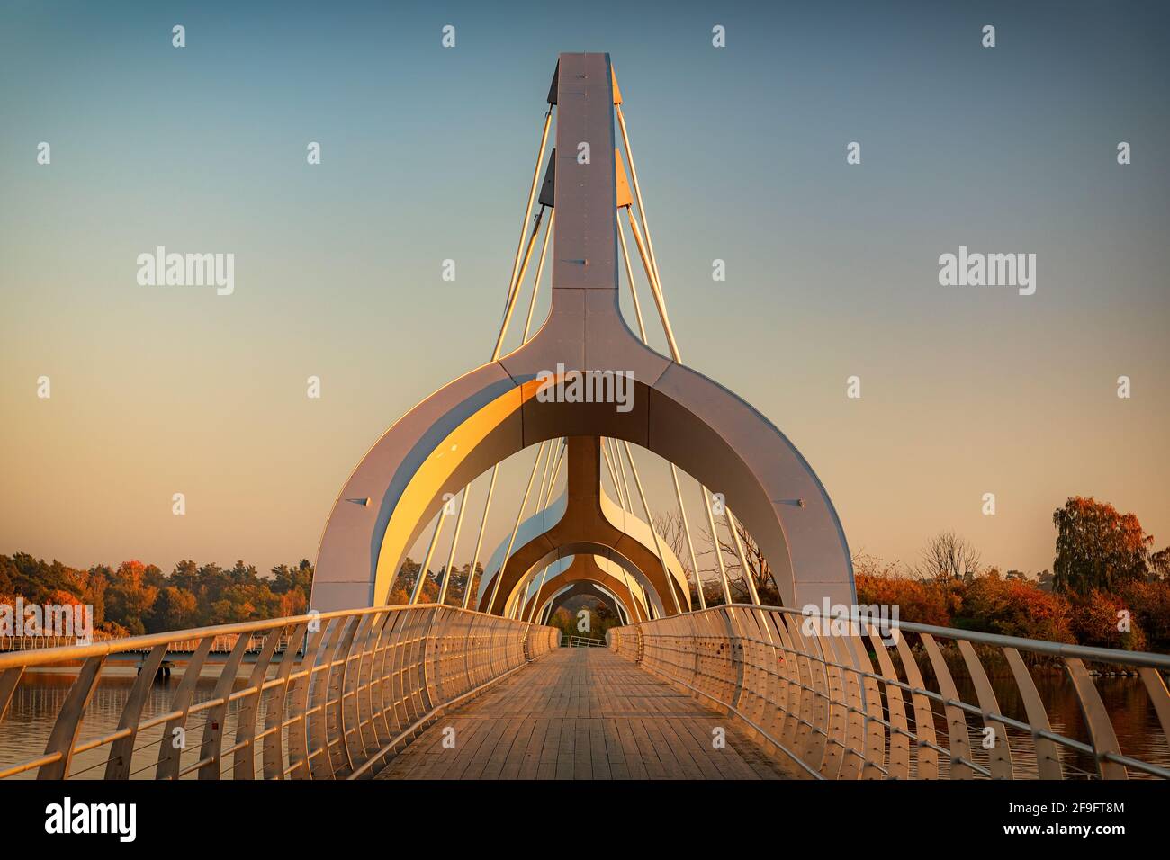 SOLVESBORG, SWEDEN - OCTOBER 13, 2018: The Solvesborg Bridge is a 760 ...