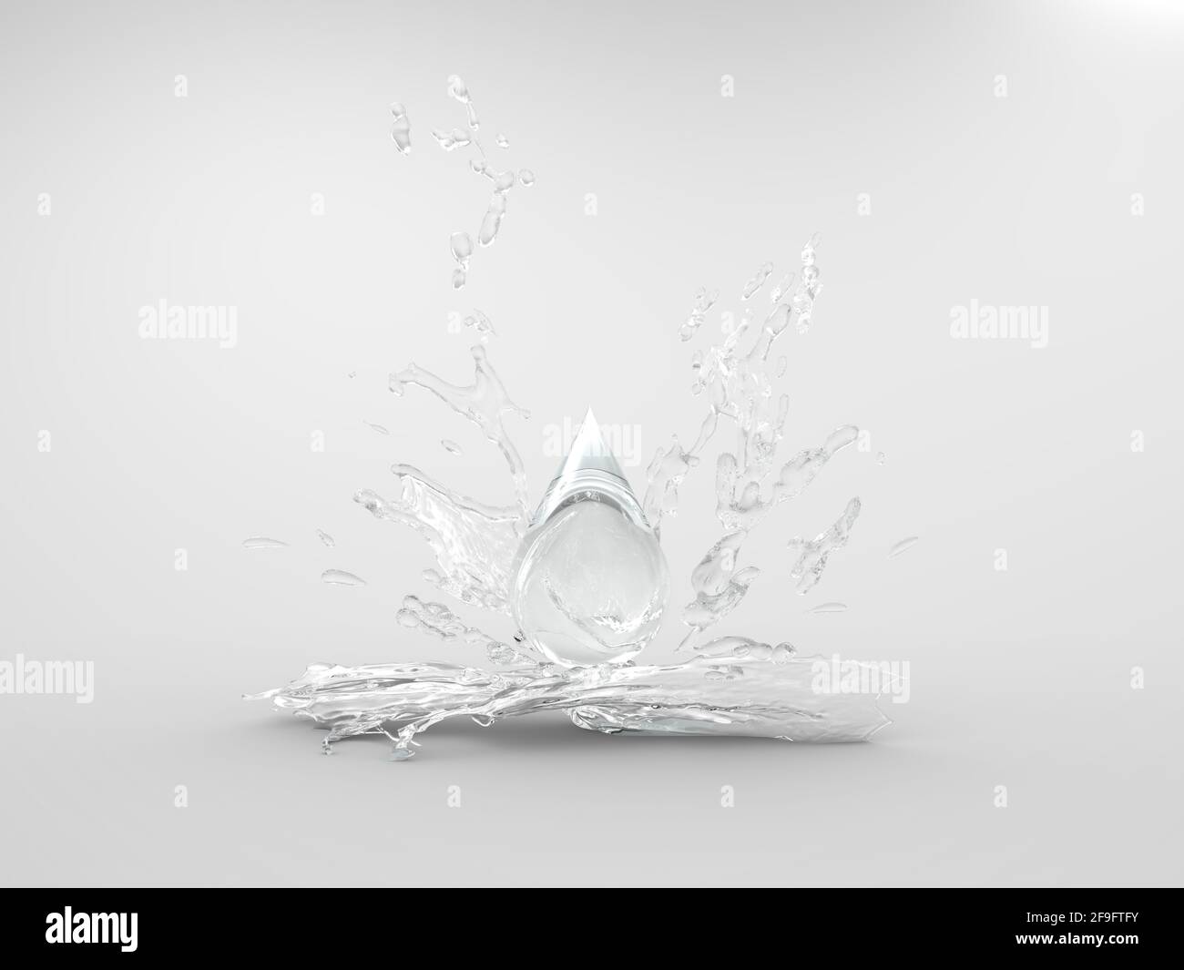 Water Splash 3D Render Stock Photo - Alamy