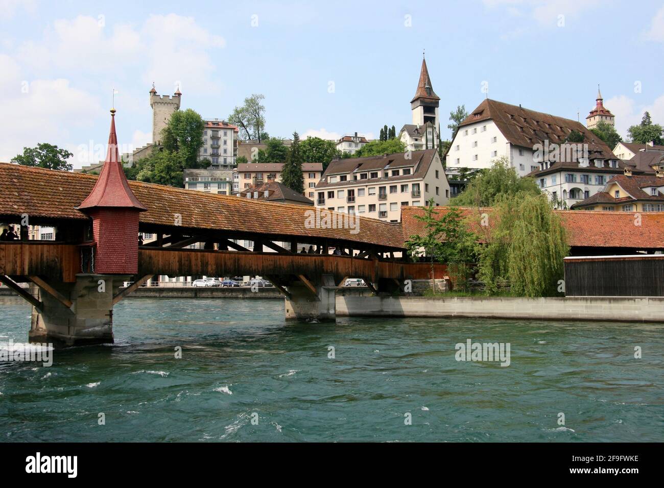 Luzern Altstadt bridge city view Stock Photo - Alamy