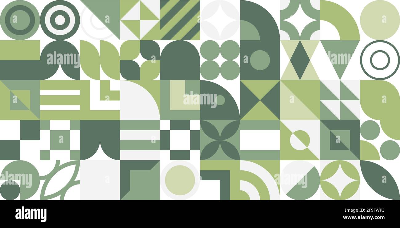 Seamless Bauhaus Abstract vector background. Retro geometric pattern ...