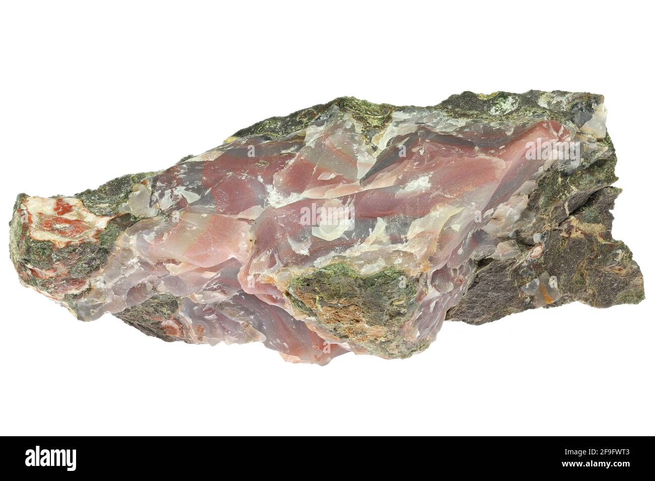 agate from Freisen, Germany isolated on white background Stock Photo ...