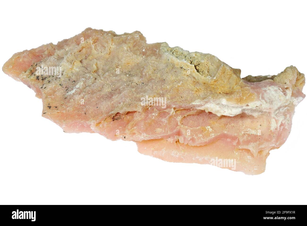 Peruvian Andean opal isolated on white background Stock Photo - Alamy