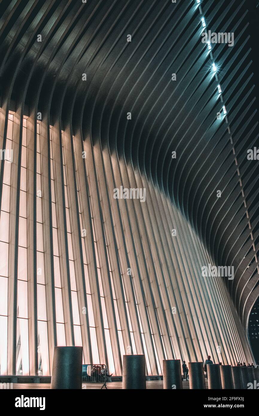 NEW YORK, UNITED STATES - Mar 19, 2020: The Oculus at the World Trade ...
