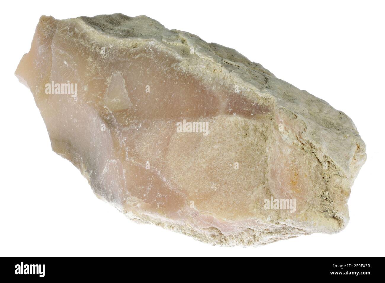 Peruvian Andean opal isolated on white background Stock Photo - Alamy