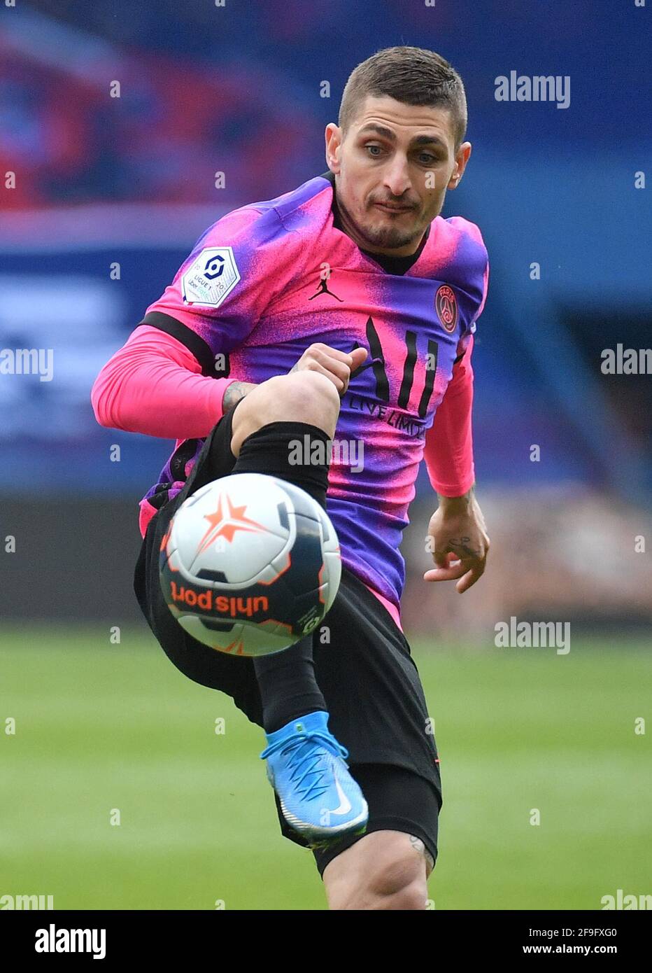 Paris Saint-Germain's Marco Verratti during the French L1 football ...