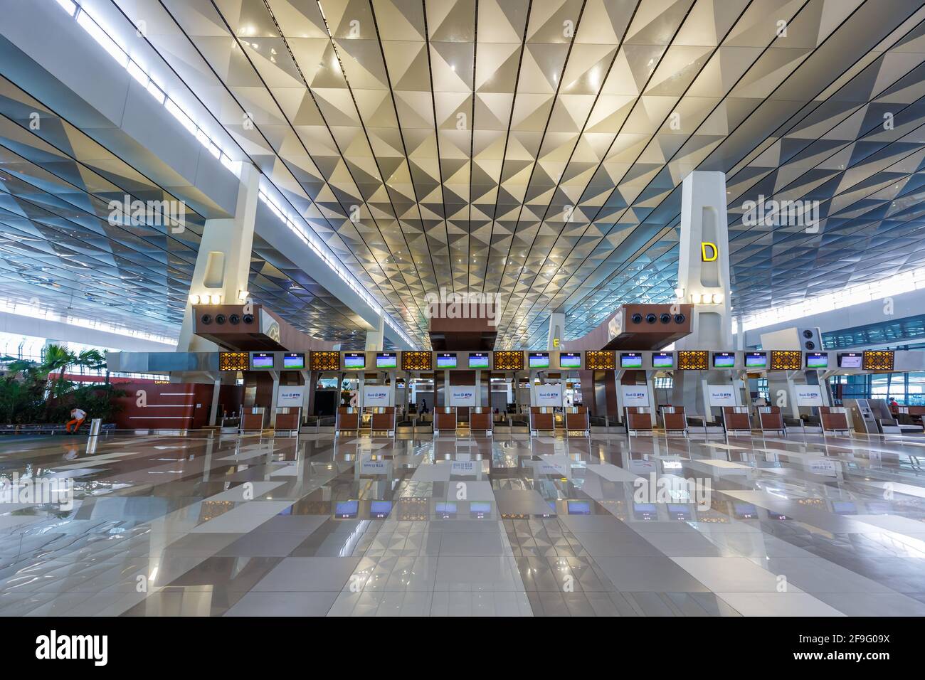 Jakarta Indonesia January 28 2018 Terminal 3 Check in At Jakarta Jakarta Indonesia January 28 2018 Terminal 3 Check in At Jakarta