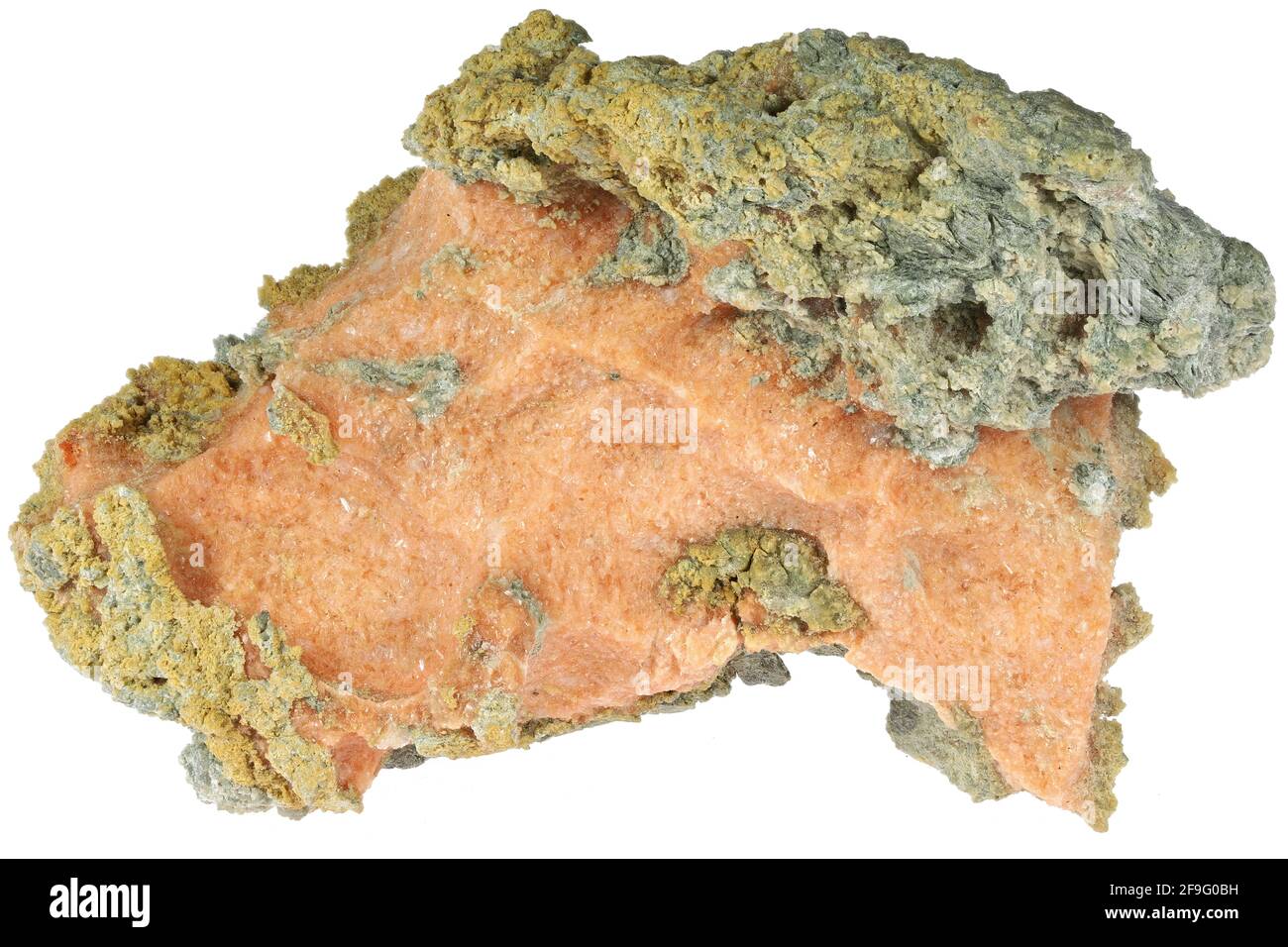 red gypsum from Werfen, Austria isolated on white background Stock ...