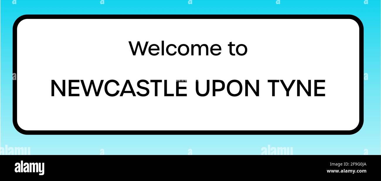 Road Sign To Newcastle Upon Tyne High Resolution Stock Photography and ...