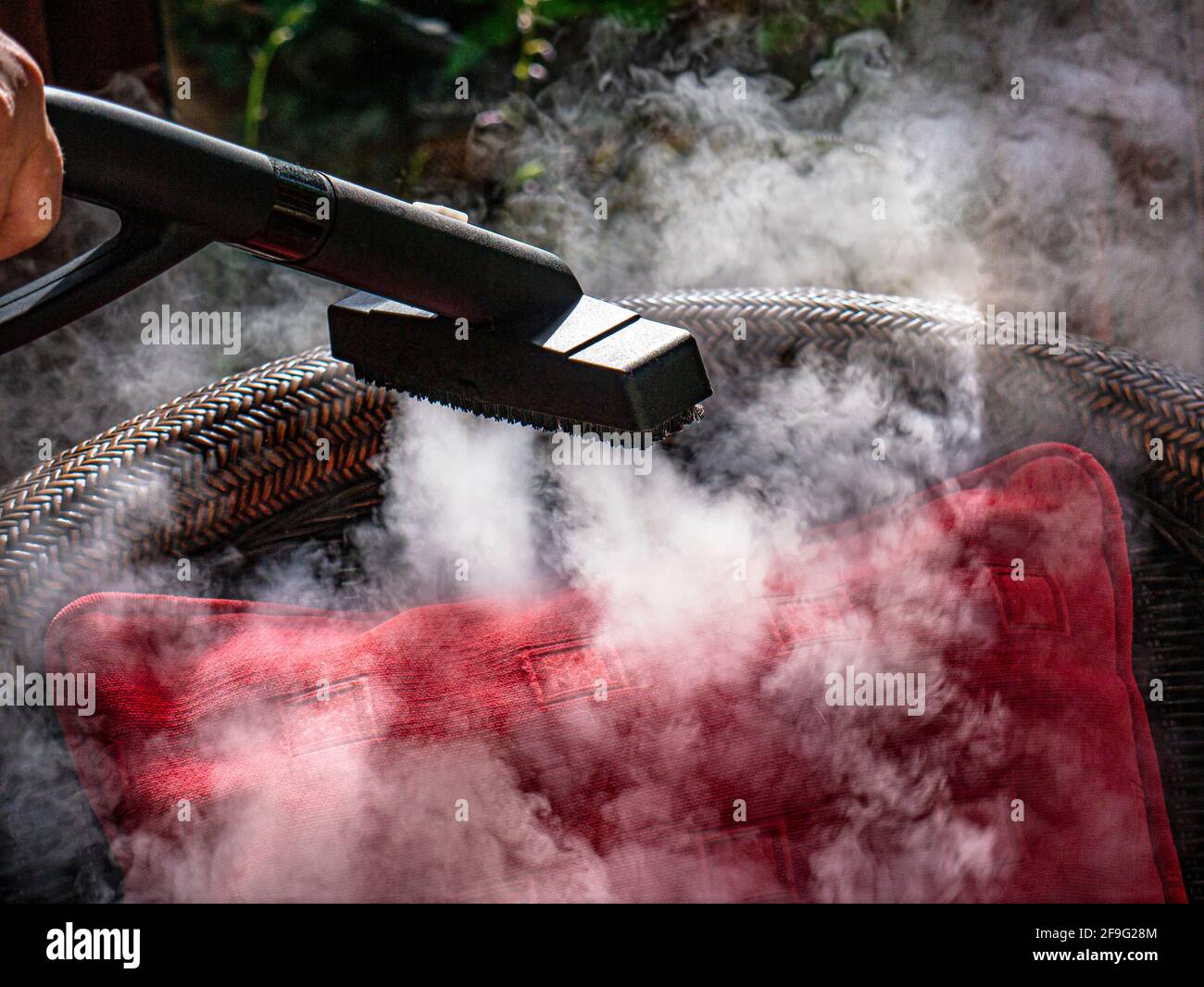 Domestic fabric anti viral bacteria steam cleaning hi-res stock ...