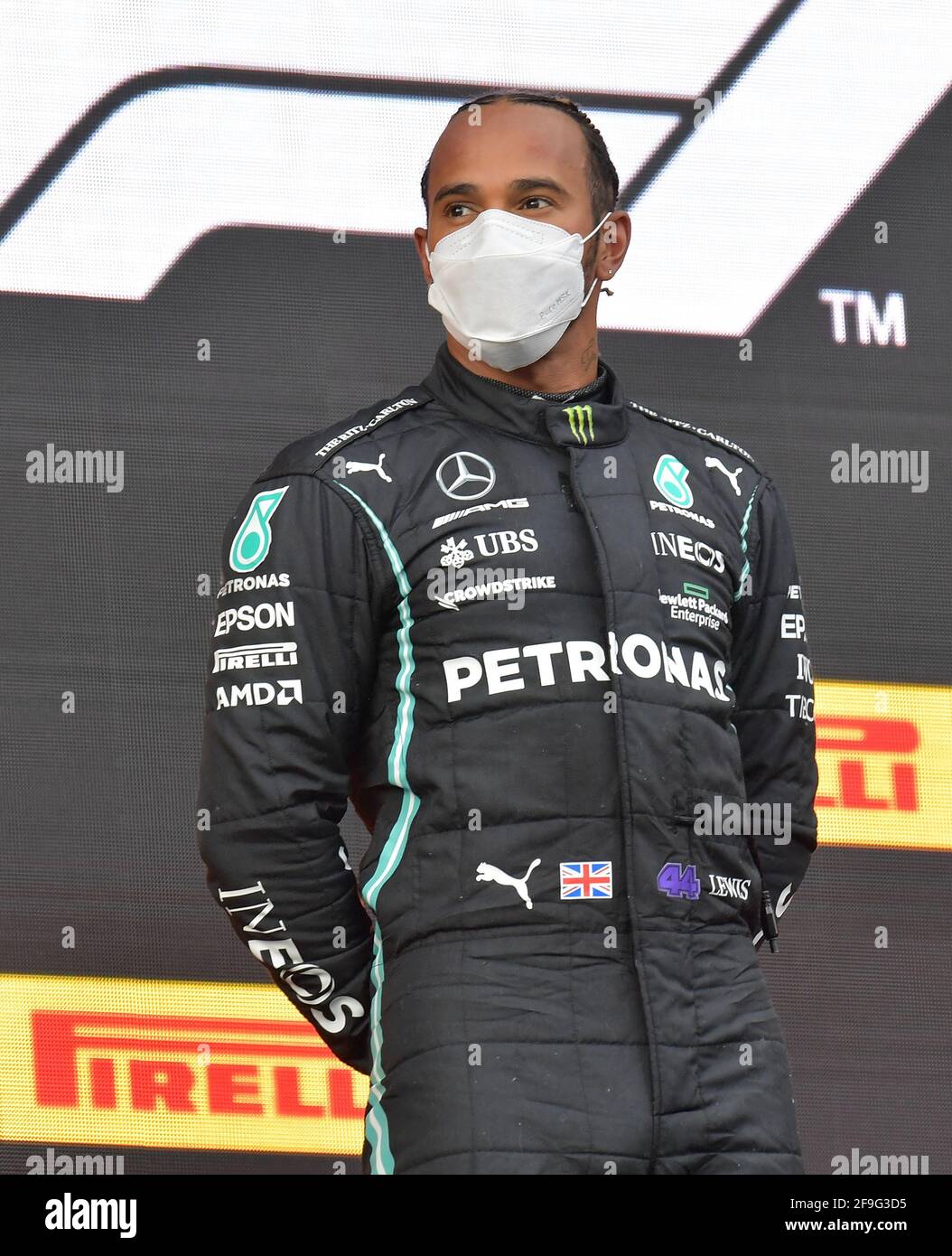 Lewis hamilton podium 2021 hi-res stock photography and images - Alamy