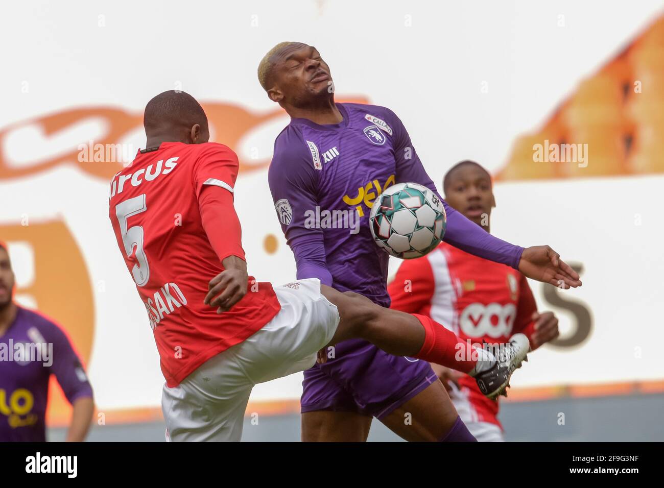LIEGE, BELGIUM - APRIL 18: Moussa Sissako of Standard de Liege and ...