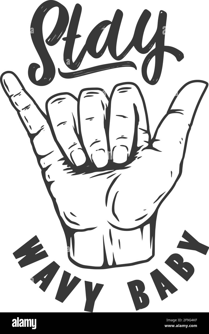 Vintage beach graphics Black and White Stock Photos & Images - Alamy