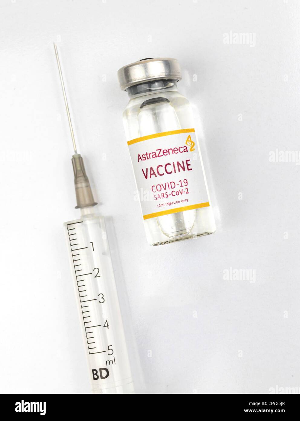 Kharkov, Ukraine - April 18, 2021: COVID-19 vaccination, AstraZeneca ...