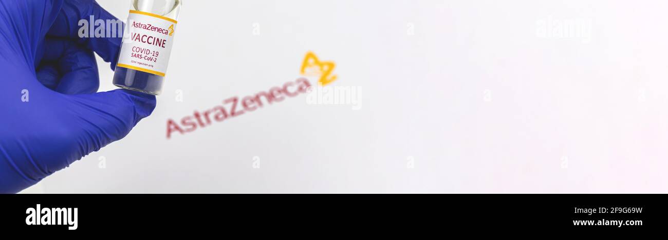 Kharkov, Ukraine - April 18, 2021: Europe vaccination banner ...