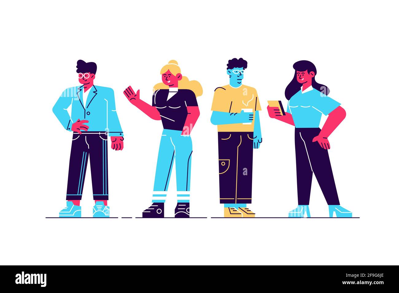 Color contemporary male Stock Vector Images - Alamy