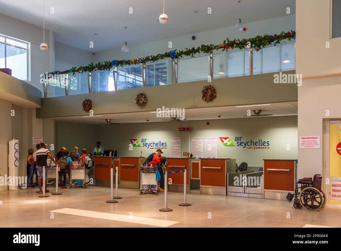 Mahe, Seychelles - November 24, 2017: The national terminal at ...