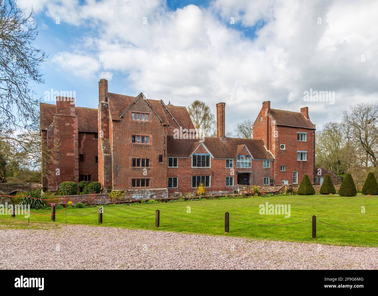 Medieval Harvington Hall in Harvington near Kidderminster ...