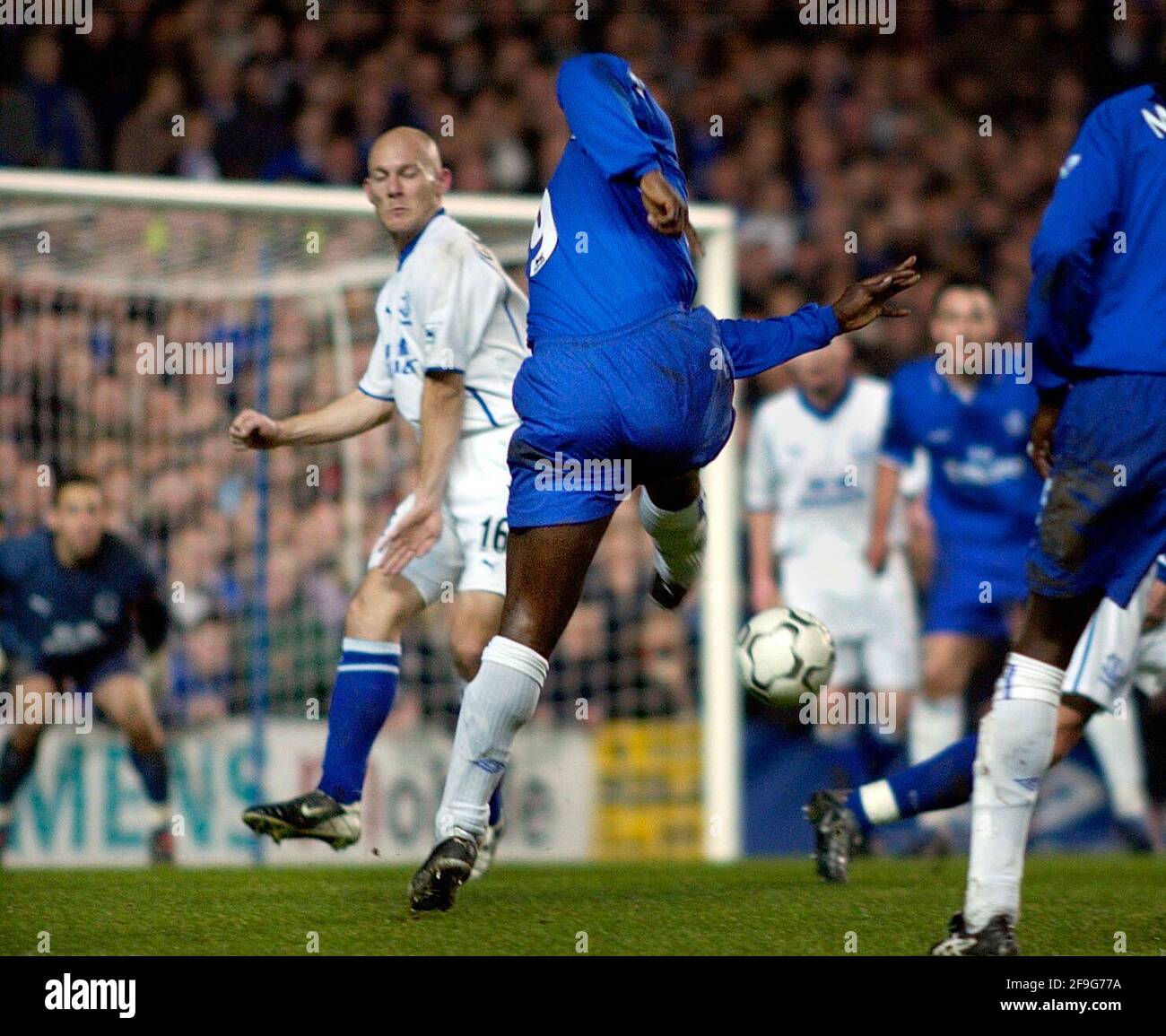 CHELSEA V EVERTON 4/12/2002 WORTHINGTON CUP HASSELBAINK SCORES THE 4TH ...