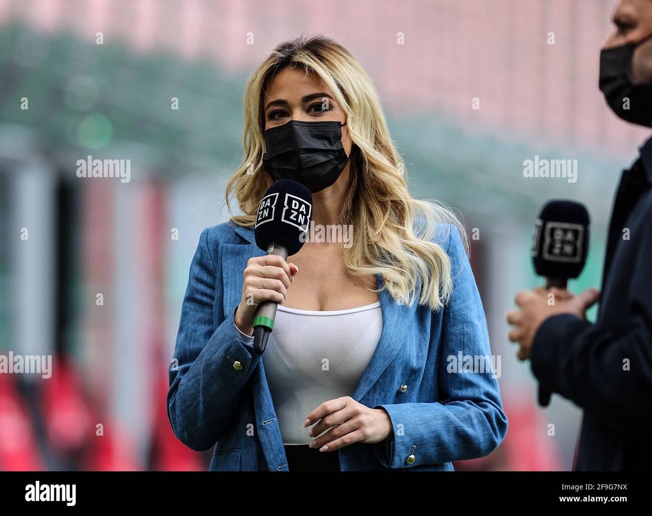 Diletta Leotta of DAZN Italia during the 2020/21 Italian Serie A ...